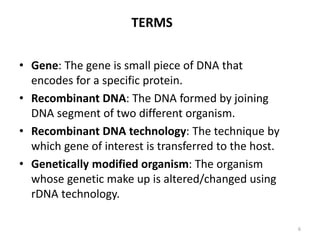 Genetic engineering | PPTX