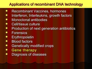 Genetic engineering | PPT