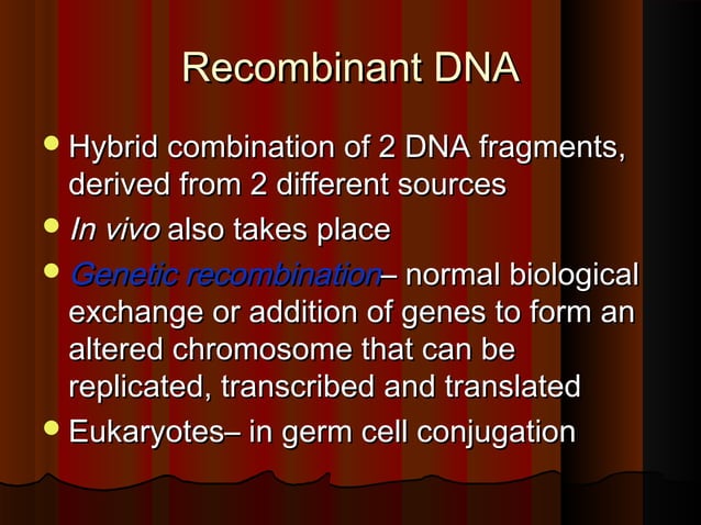 Genetic engineering | PPT