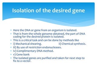 Genetic engineering | PDF | Biotech and Biomedical Industry | Industries