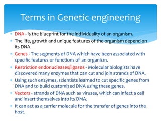 Genetic engineering | PDF | Biotech and Biomedical Industry | Industries