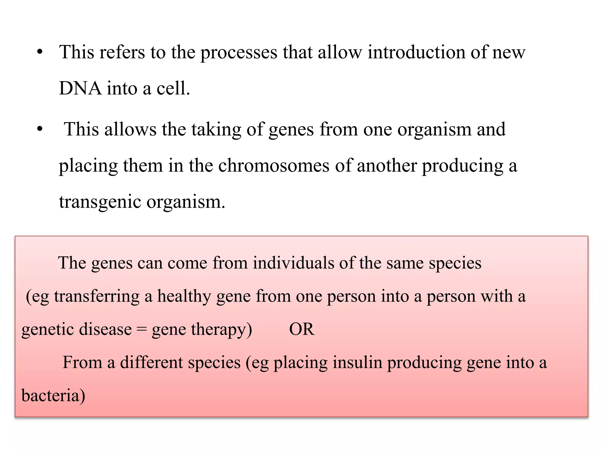 Genetic engineering | PPTX