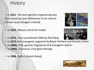 Genetic engineering | PPTX | Genetics | Science