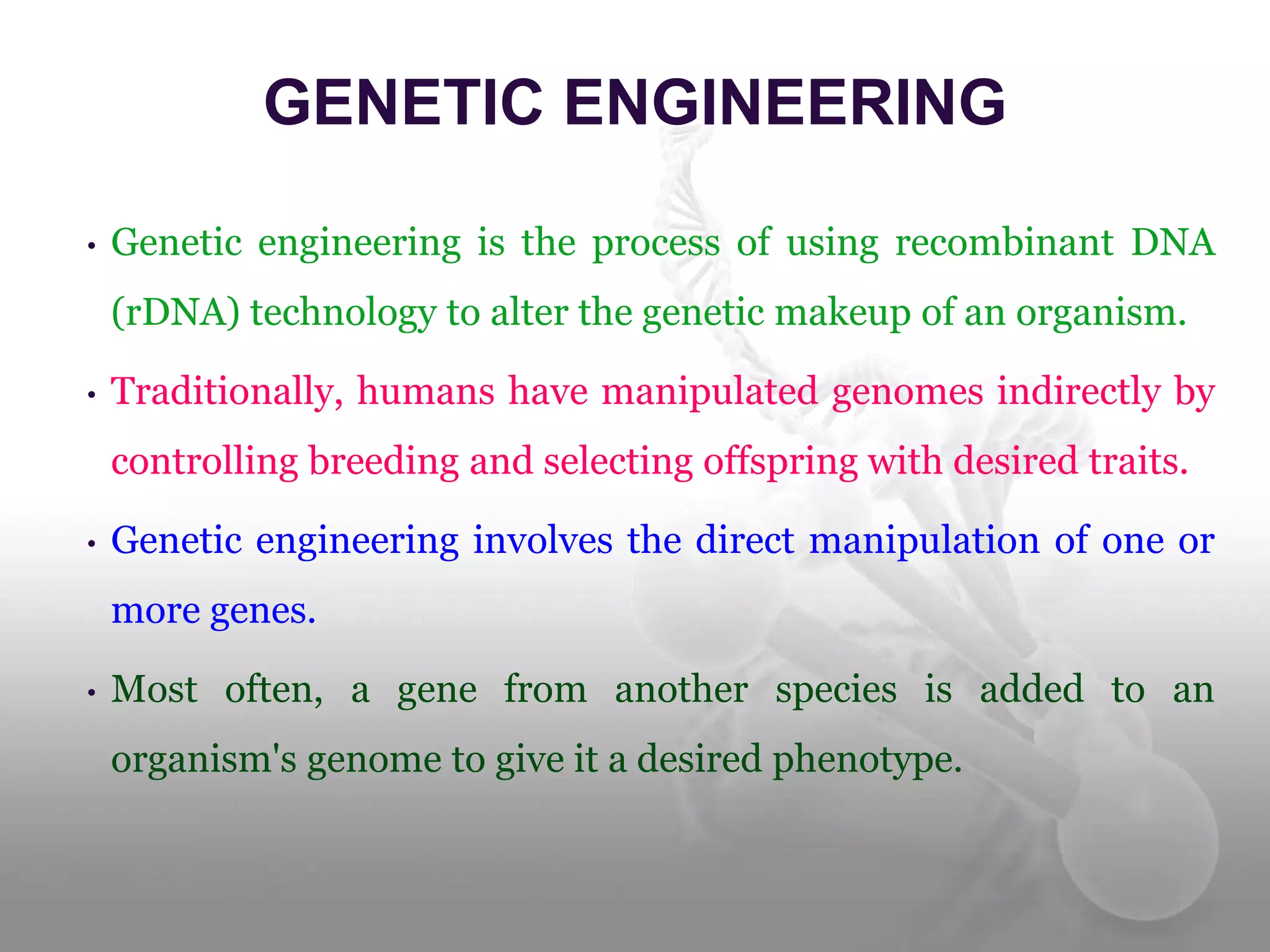 Genetic Engineering | PPTX