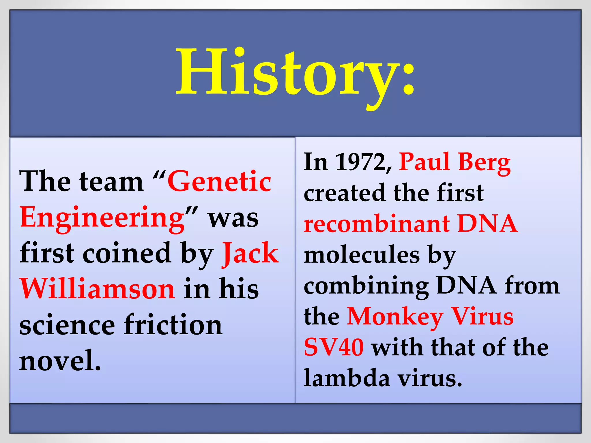 Genetic engineering | PPTX