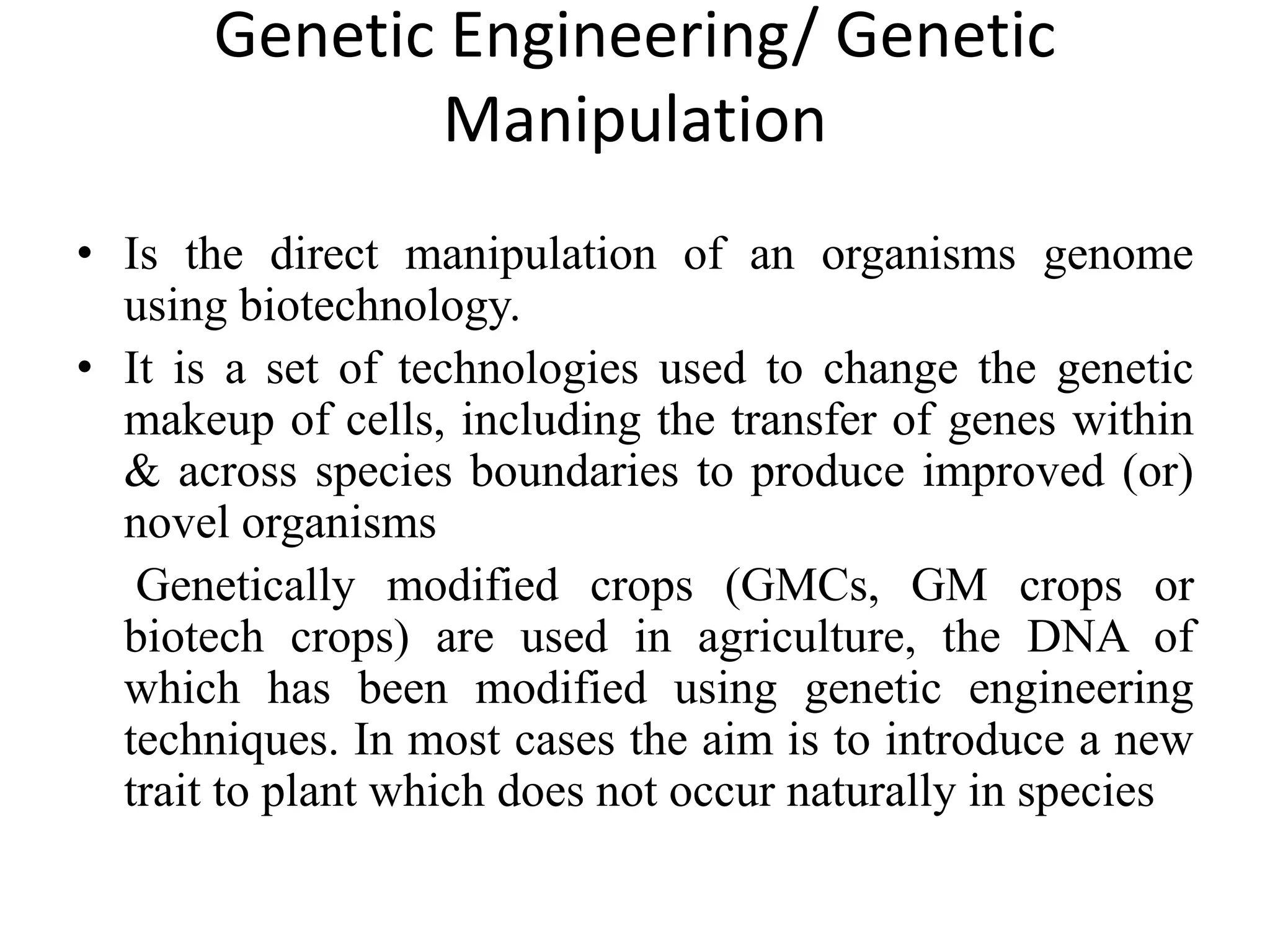 Plant Genetic engineering ,Basic steps ,Advantages and disadvantages ...