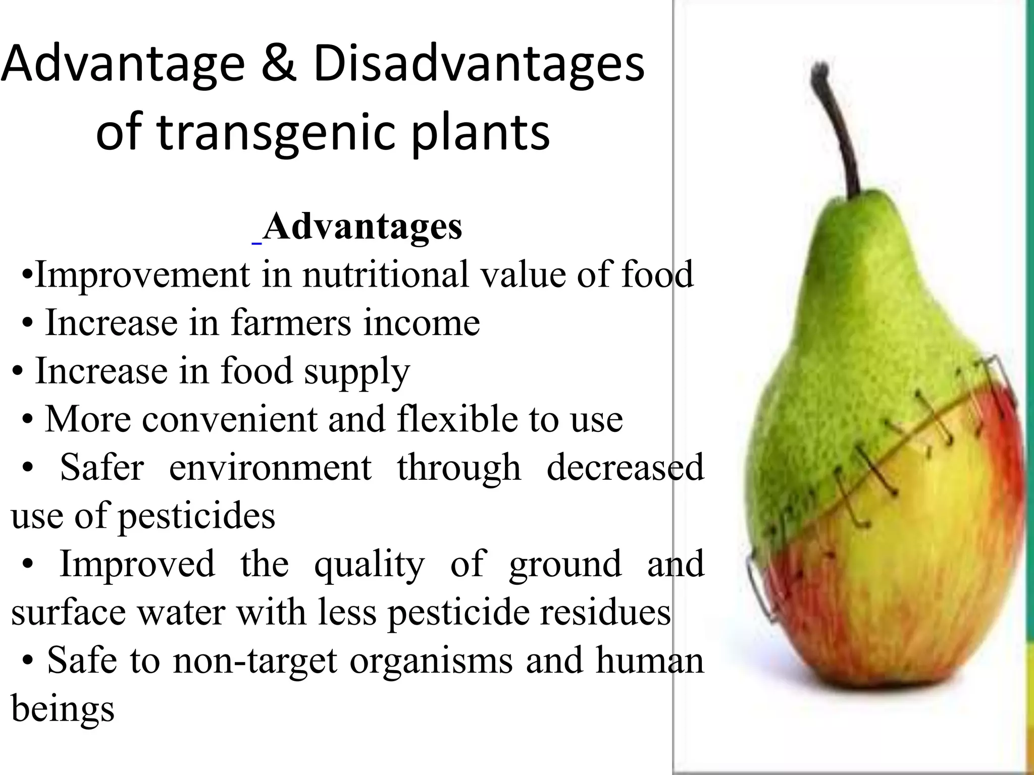 Plant Genetic engineering ,Basic steps ,Advantages and disadvantages | PPTX
