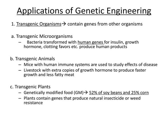 Genetic Engineering lab micro health ppt | PPT