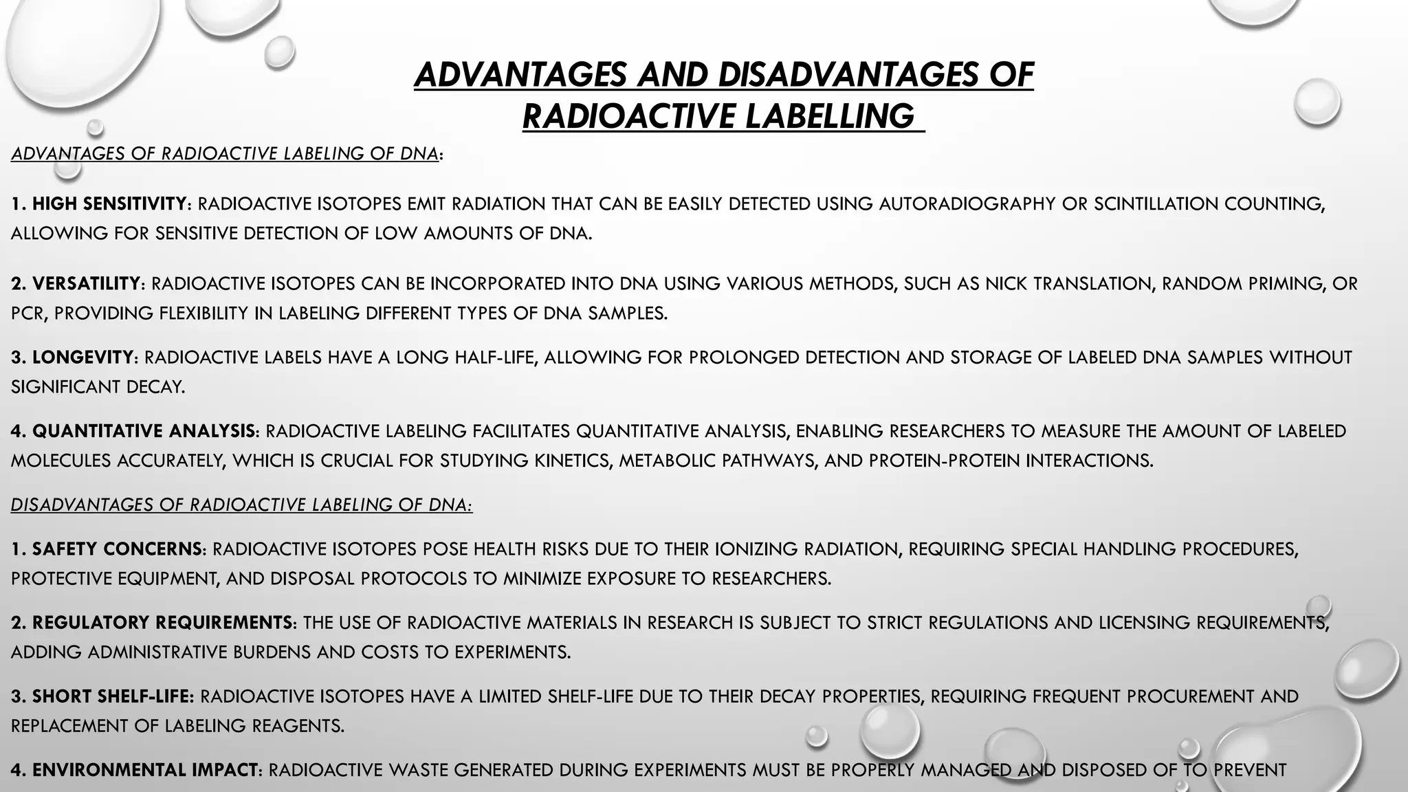 Radioactive Labelling and Non Radioactive Labelling | PPTX