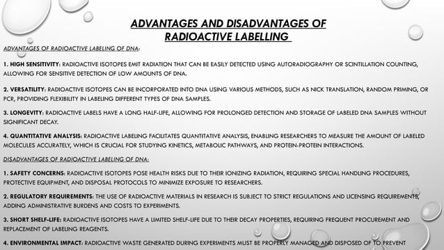 Radioactive Labelling and Non Radioactive Labelling | PPTX | Genetics ...