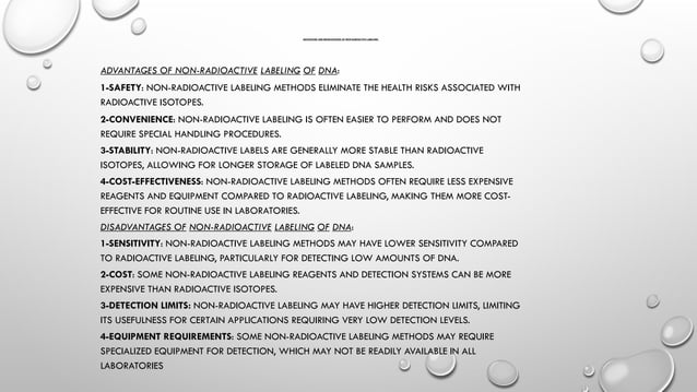 Radioactive Labelling and Non Radioactive Labelling | PPTX | Genetics ...