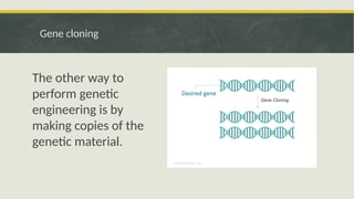 Genetic Engineering. PPT guide for senior high | PPTX