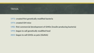 Genetic Engineering. PPT guide for senior high | PPT