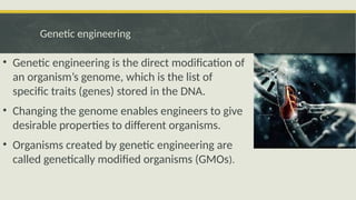 Genetic Engineering. PPT guide for senior high | PPT