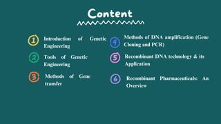 Genetic Engineering General introduction) -Biotechnology | PDF