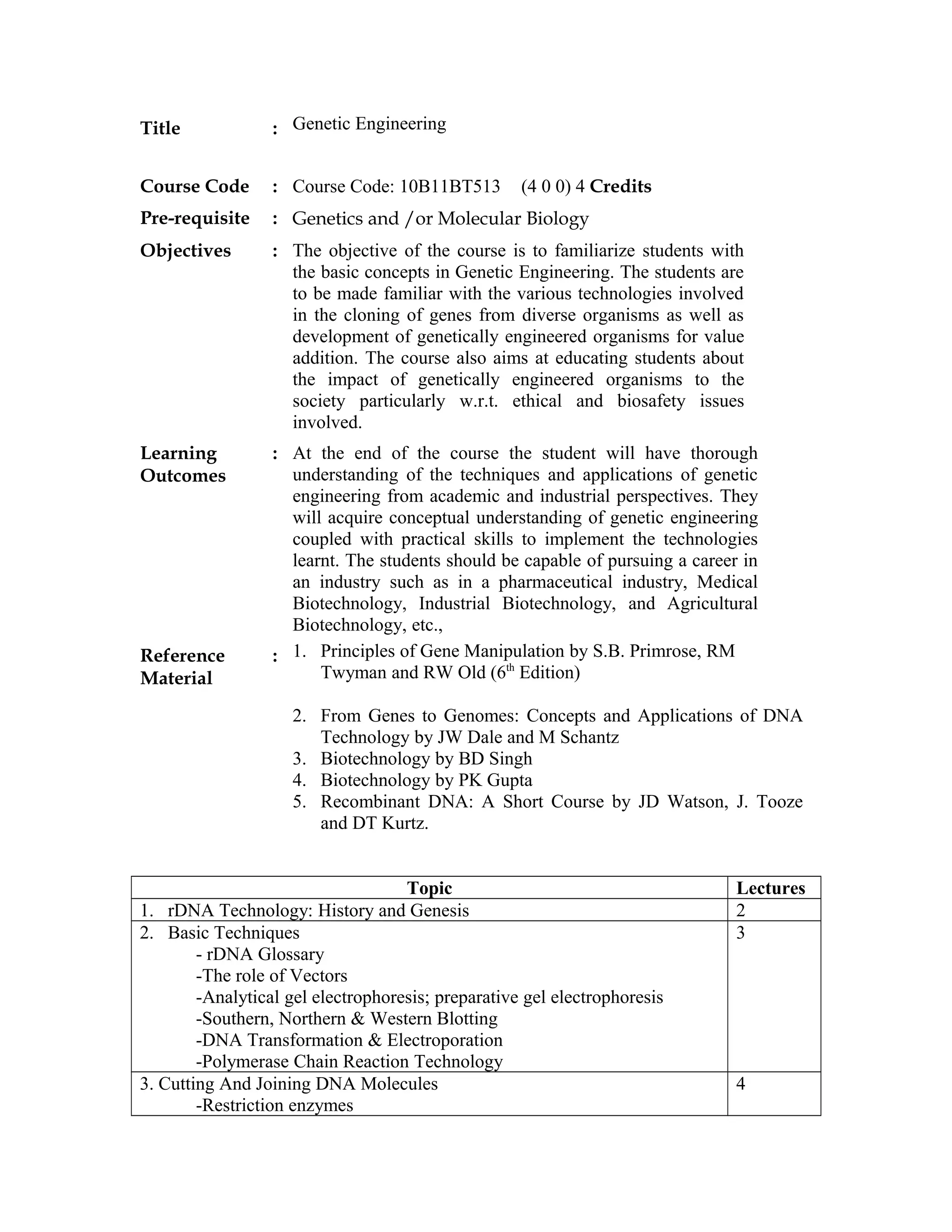 Genetic engineering 10 b11bt513_contents | DOC