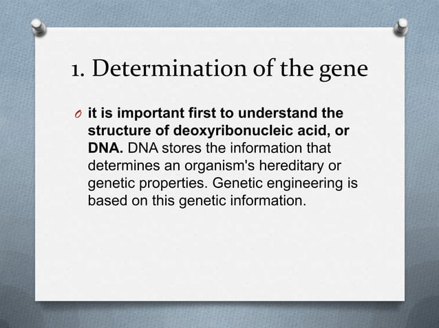 Genetic engineering definition and limitation | PPTX | Biotech and ...