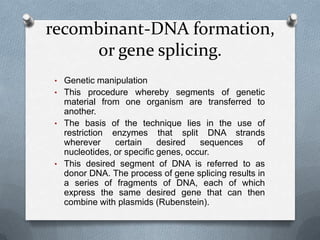 Genetic engineering definition and limitation | PPT
