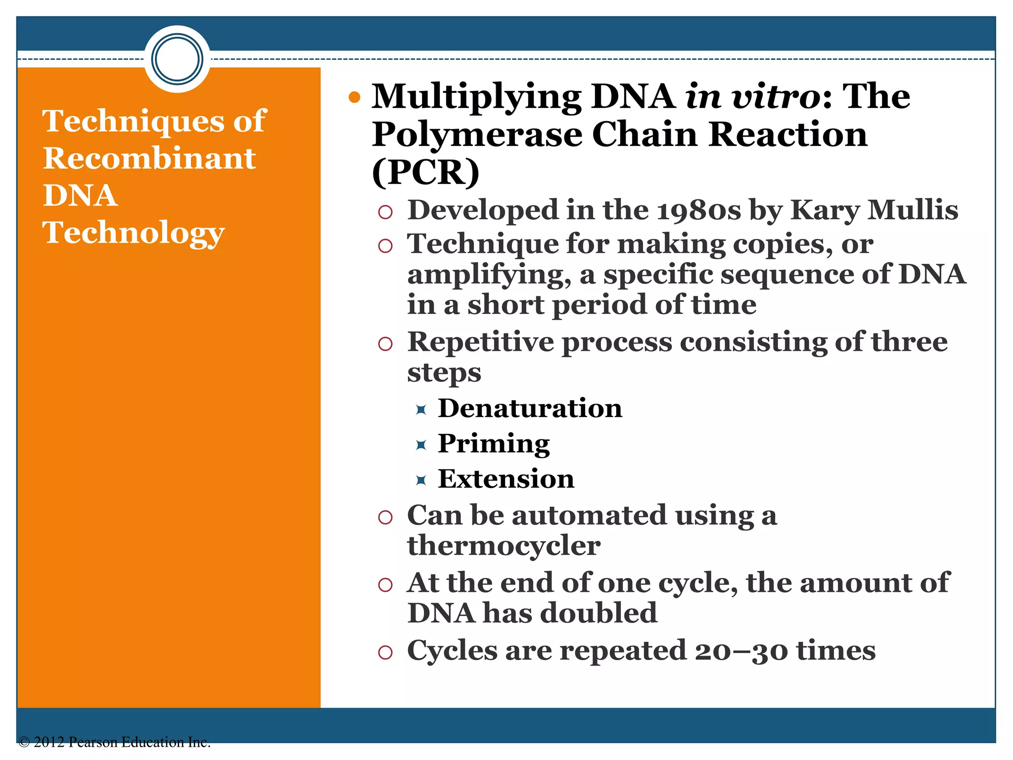 Genetic engineering and recombinant DNA technology | PPTX