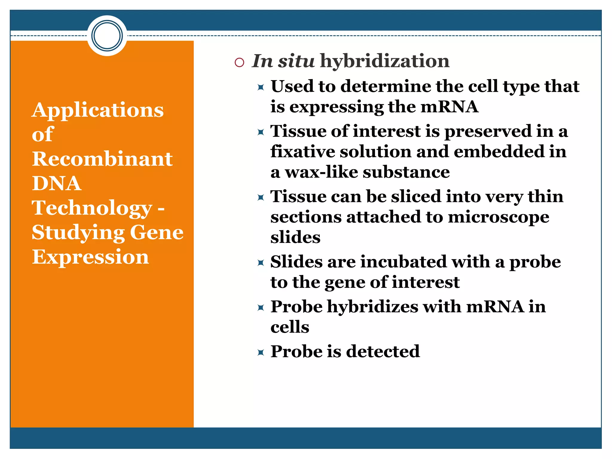 Genetic engineering and recombinant DNA technology | PPTX
