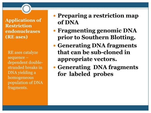 Genetic engineering and recombinant DNA technology | PPTX | Biotech and ...