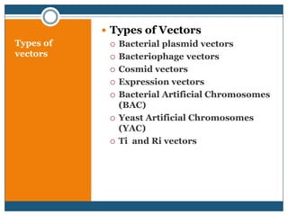 Genetic engineering and recombinant DNA technology | PPTX
