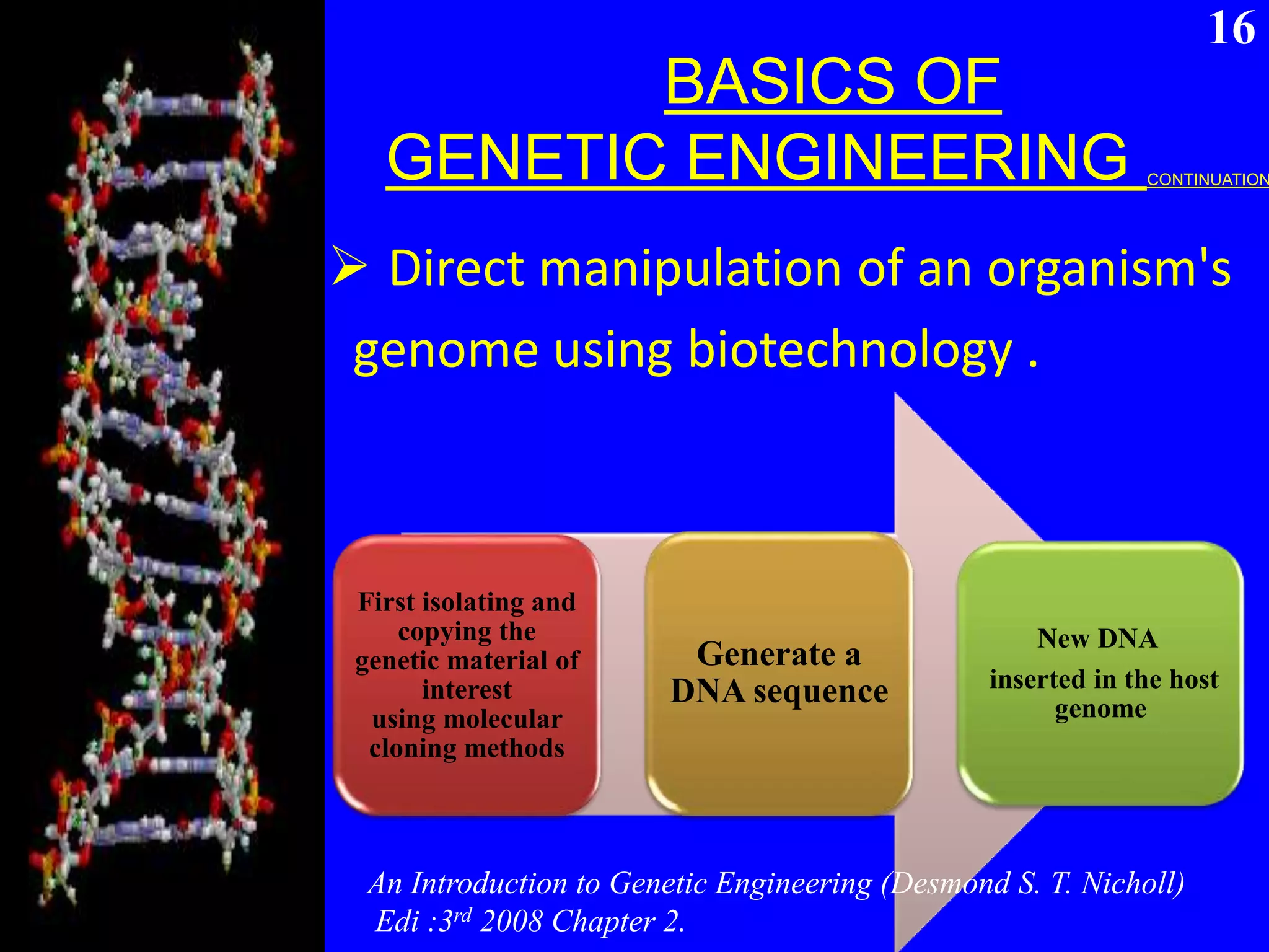 Genetic engineering | PPTX