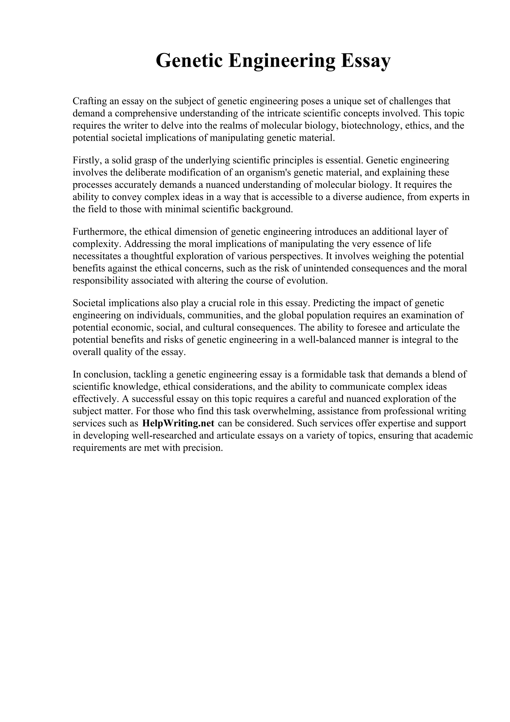 Genetic Engineering Essay.pdf