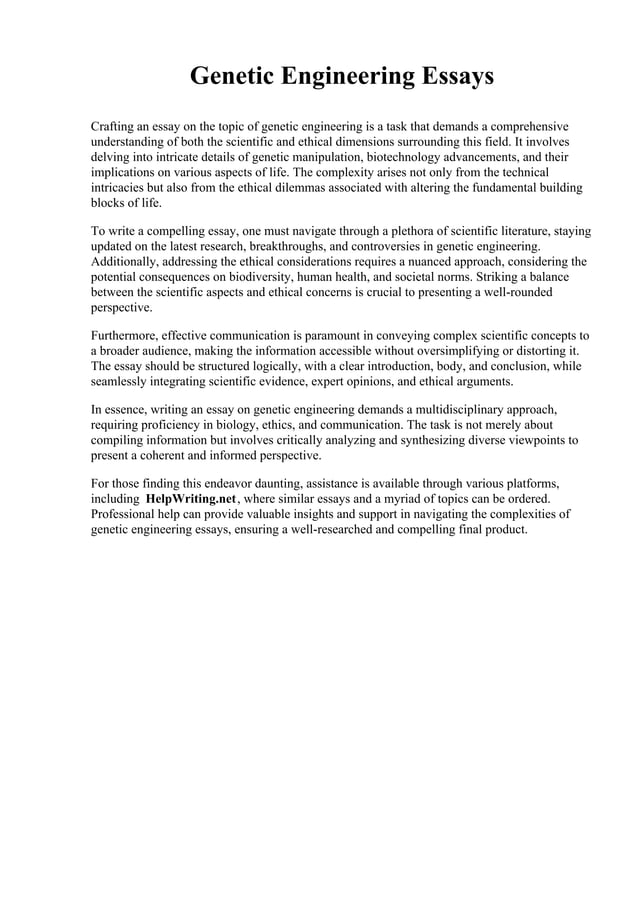 Genetic Engineering Essays.pdf