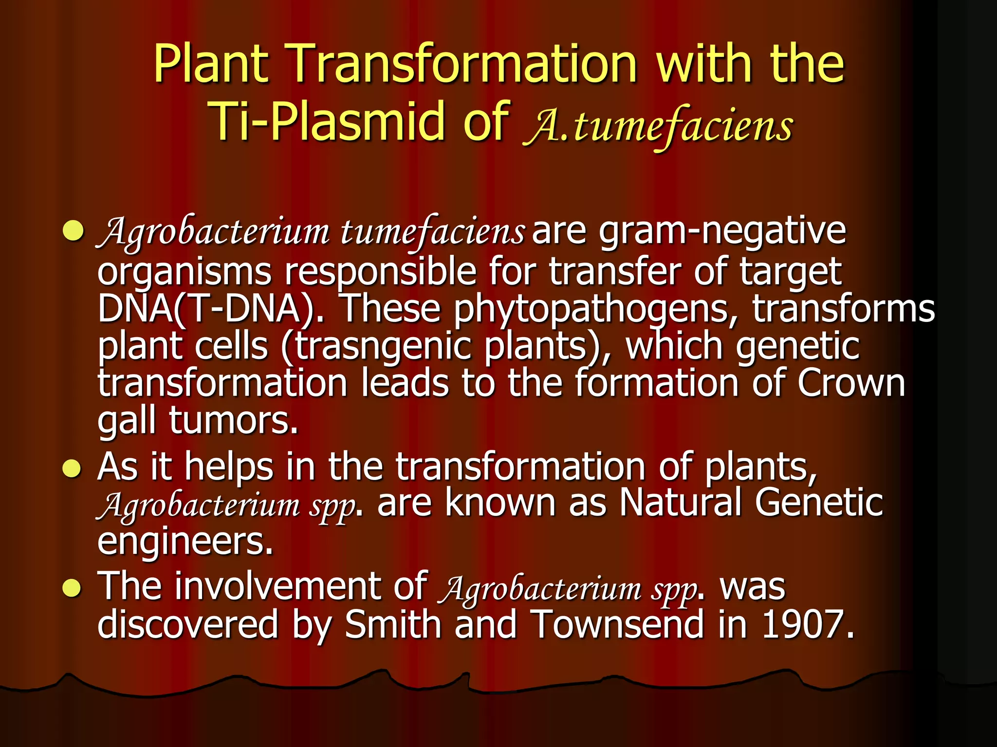 Genetic engineering for crop improvement | PPT