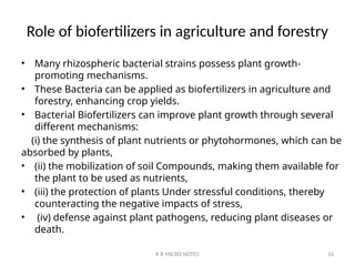 GENETIC ENGINEERING OF BNF AND ROLE OF BIO FERTILIZERS IN AGRICULTURE ...