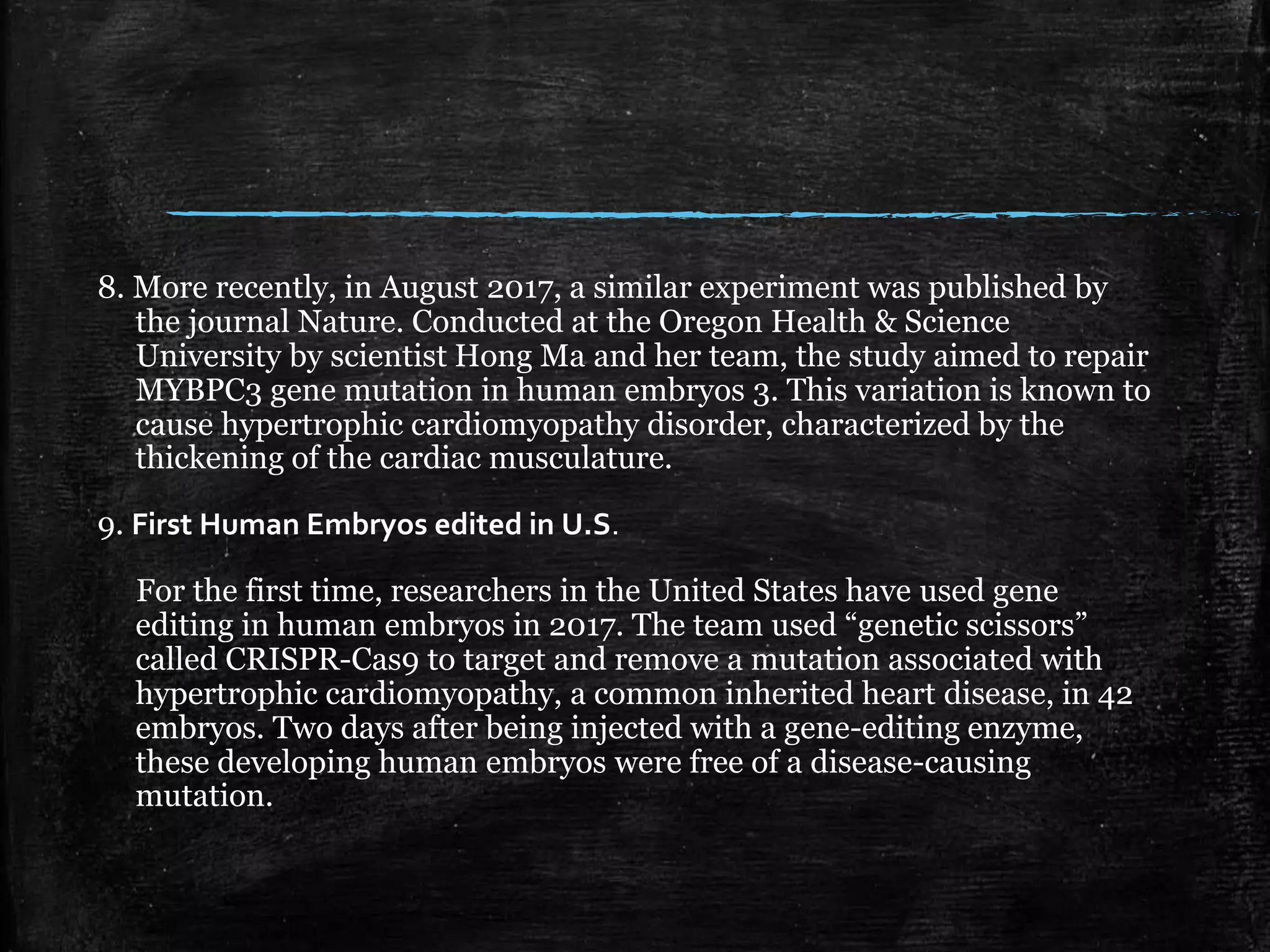 Genetic engineering of humans | PPTX