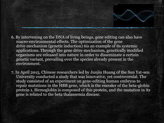 Genetic engineering of humans | PPTX