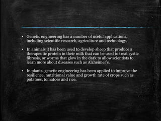 Genetic engineering of humans | PPTX