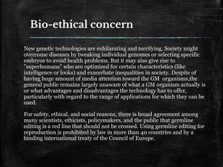 Genetic engineering of humans | PPTX