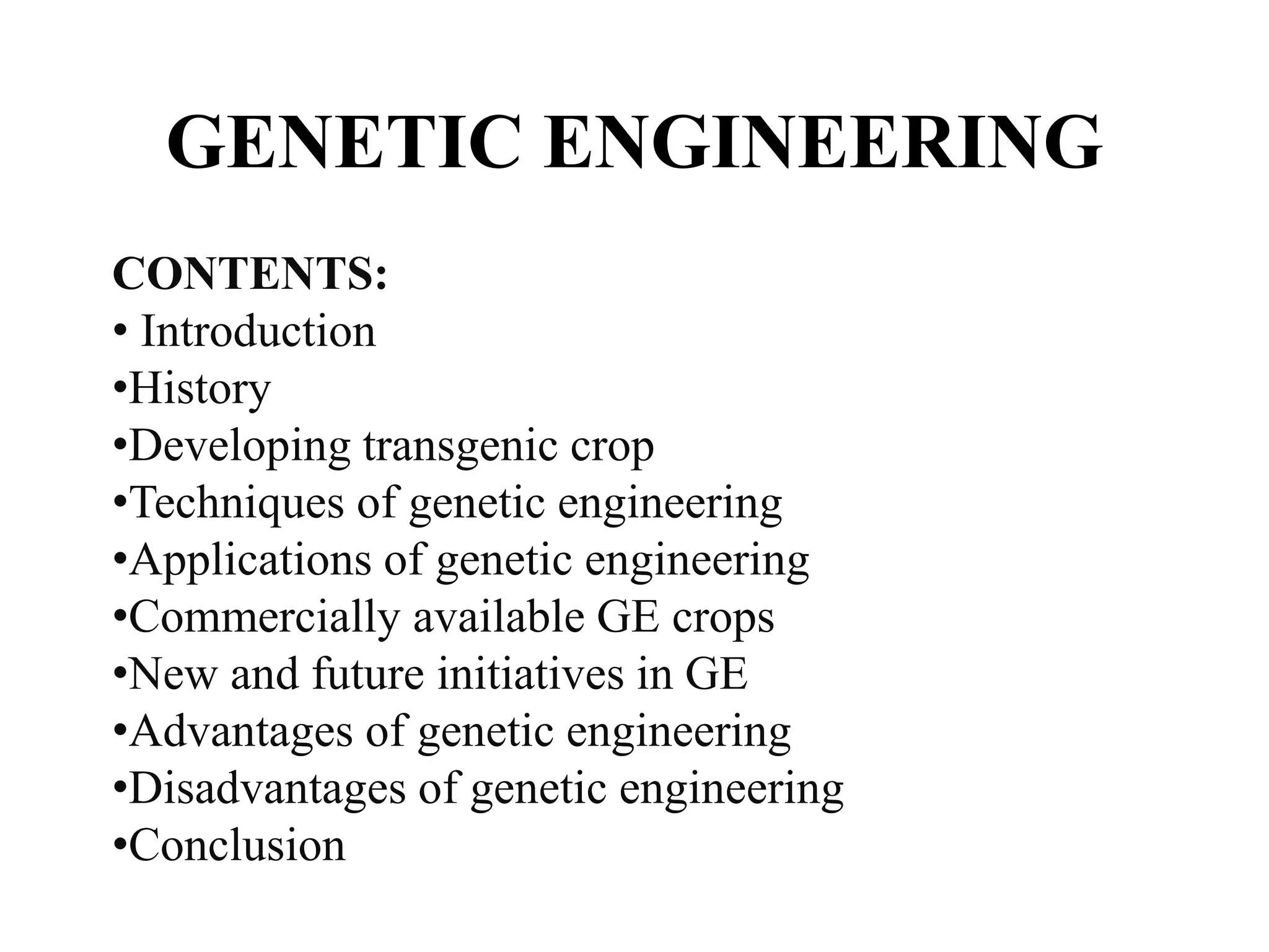 Genetic engineering- Vincent | PPTX