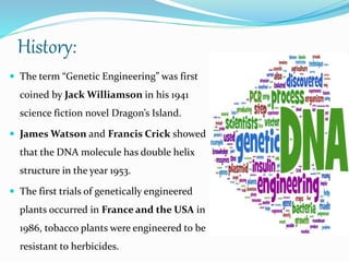 Genetic engineering | PPTX