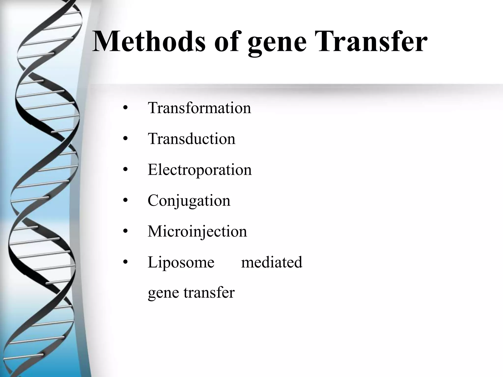 Genetic engineering principle, tools, techniques, types and application ...