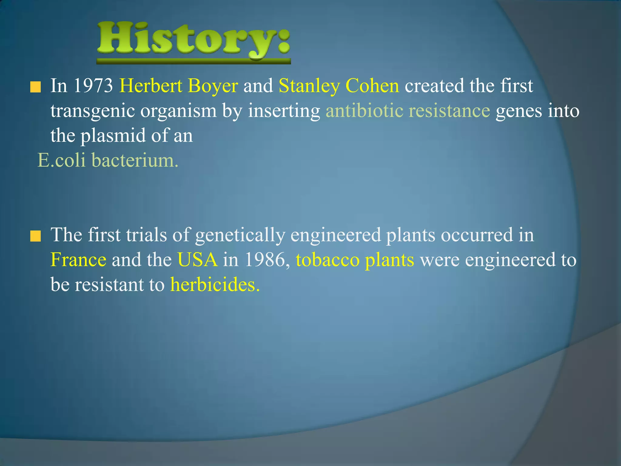 Genetic engineering project | PPTX