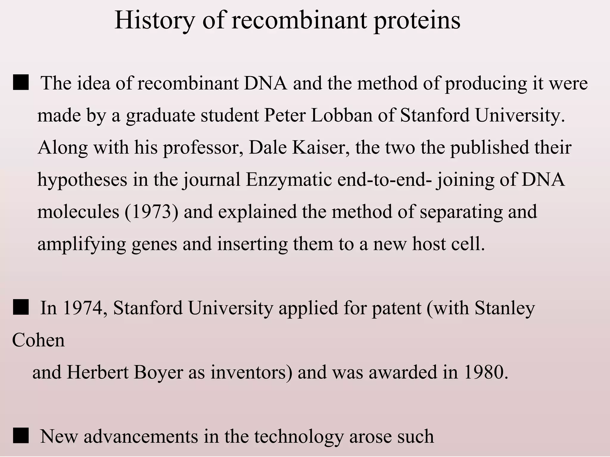 processing of recombinant proteins | PPTX