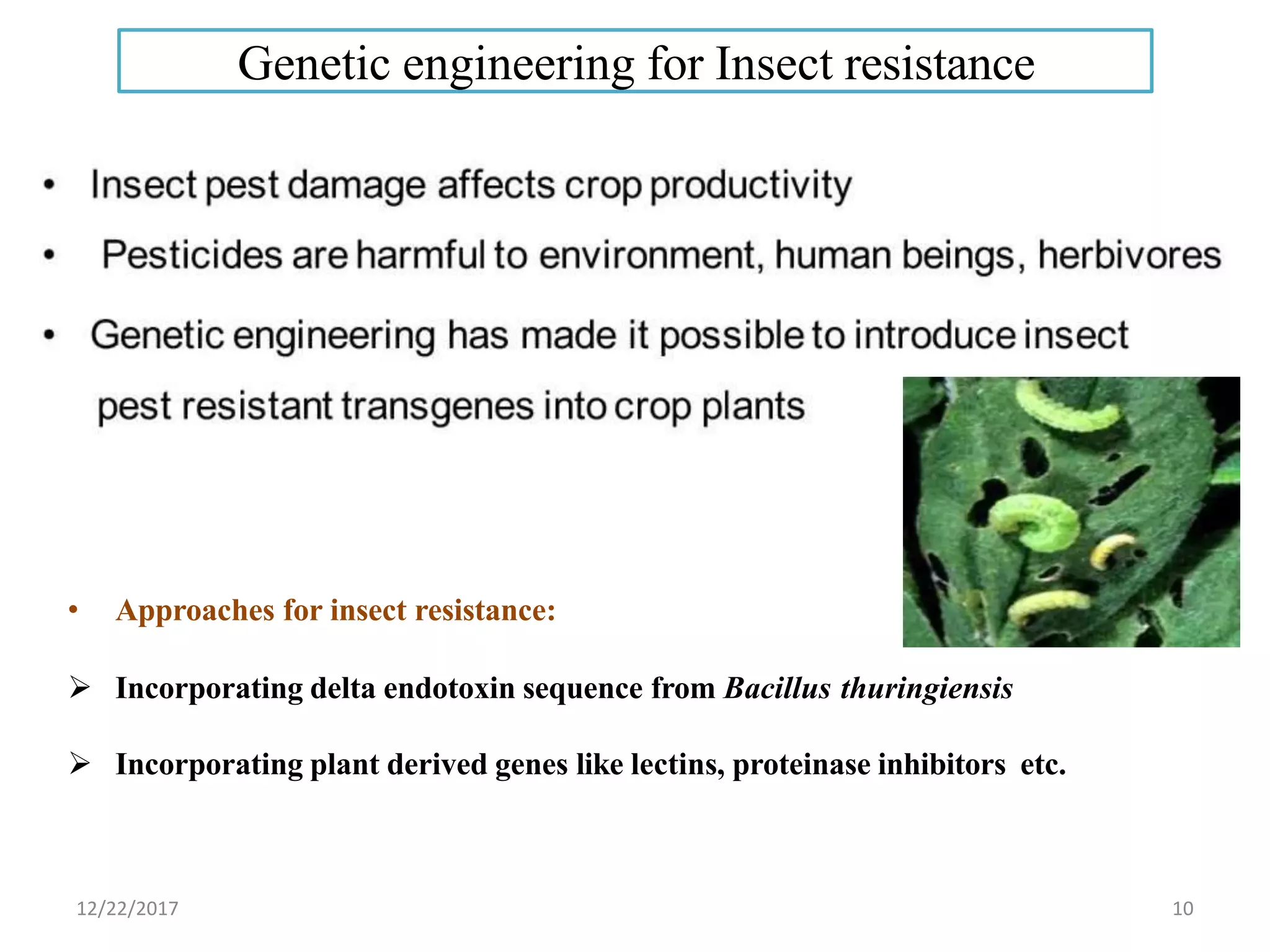 Genetic engineering strategies for biotic stress resistance in plants ...