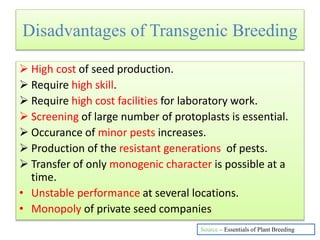 Genetic engineering & transgenic breeding | PPTX