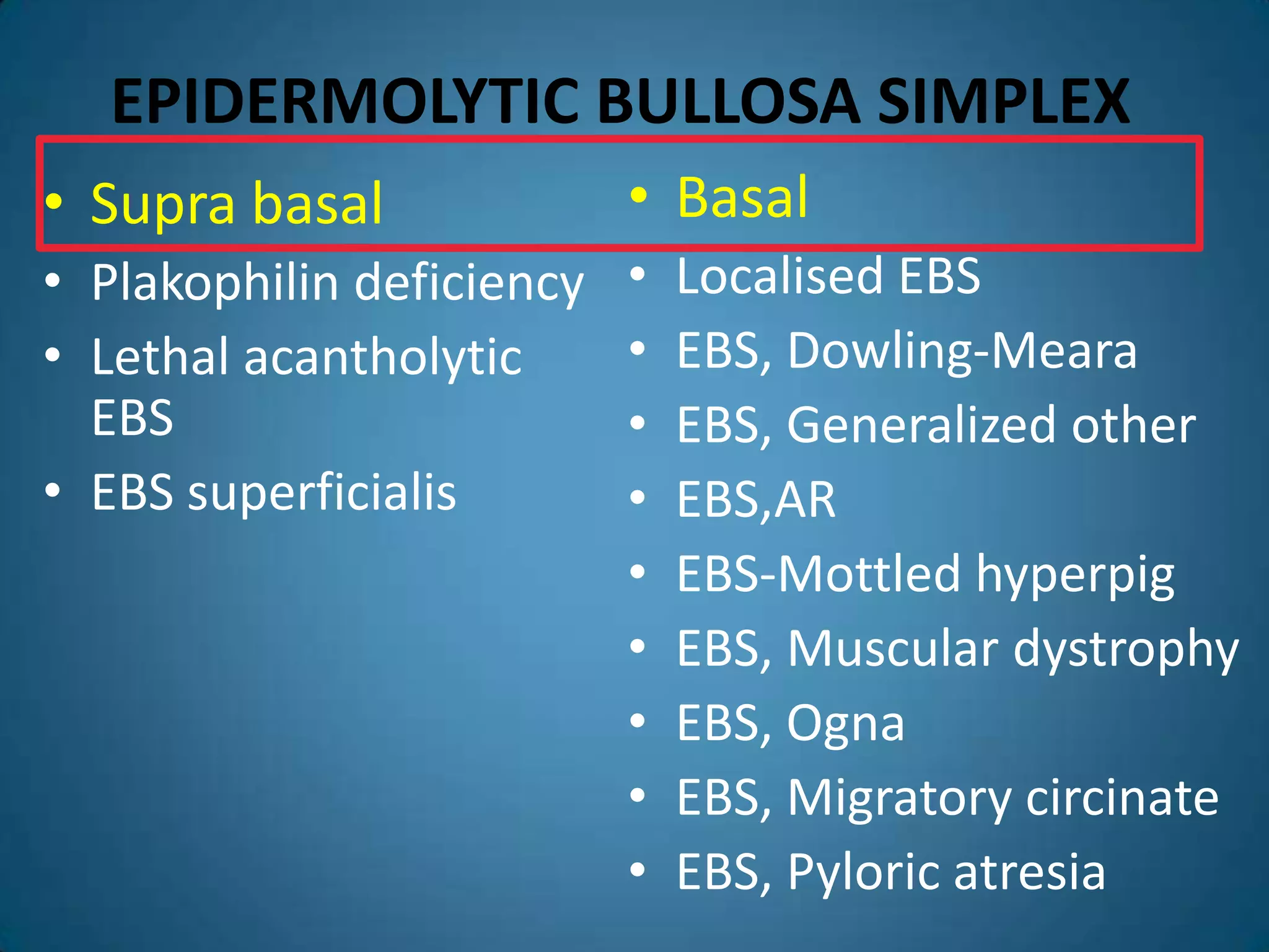 Genetic epidermolysis bullosa | PPTX