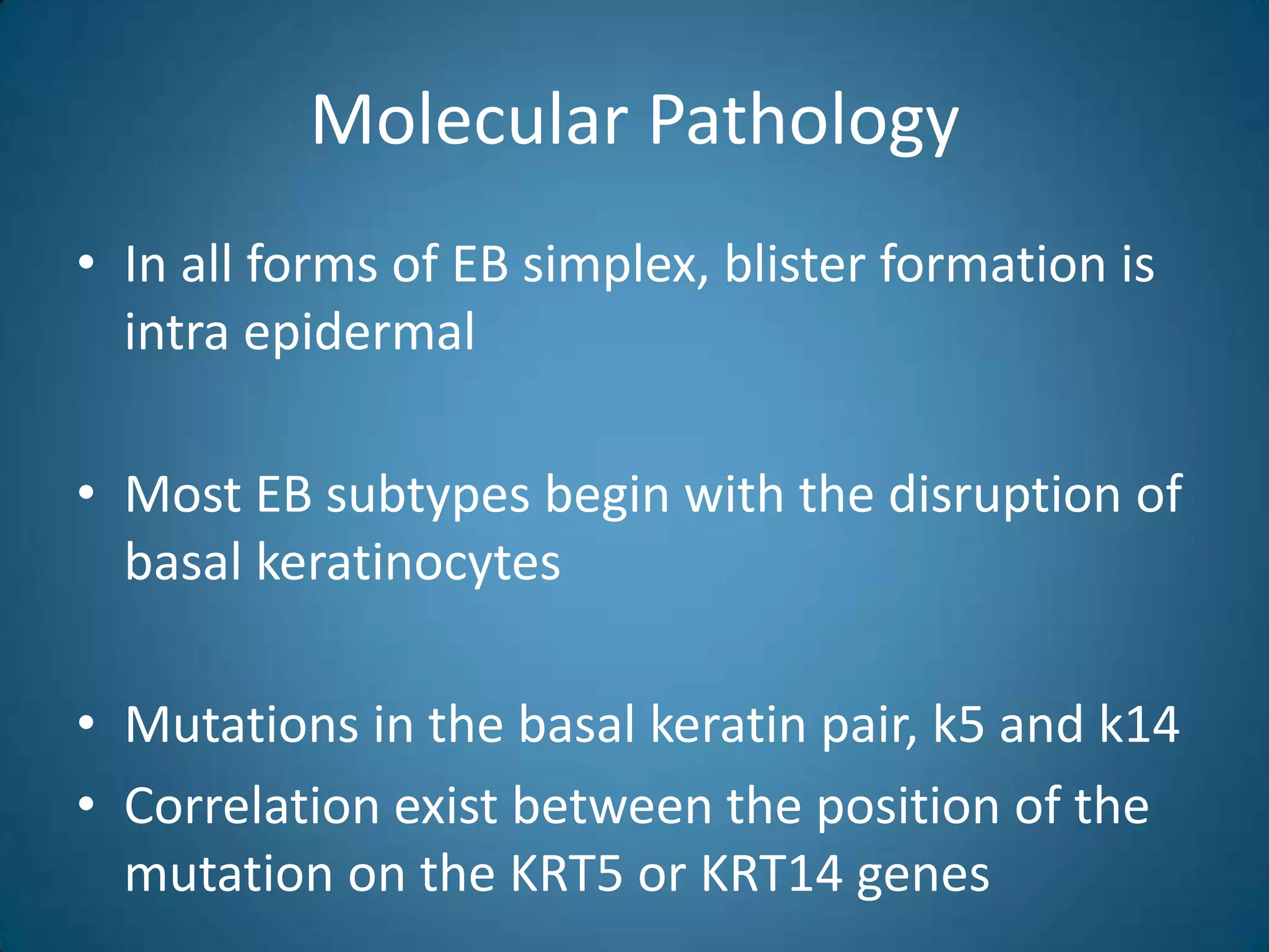Genetic epidermolysis bullosa | PPTX