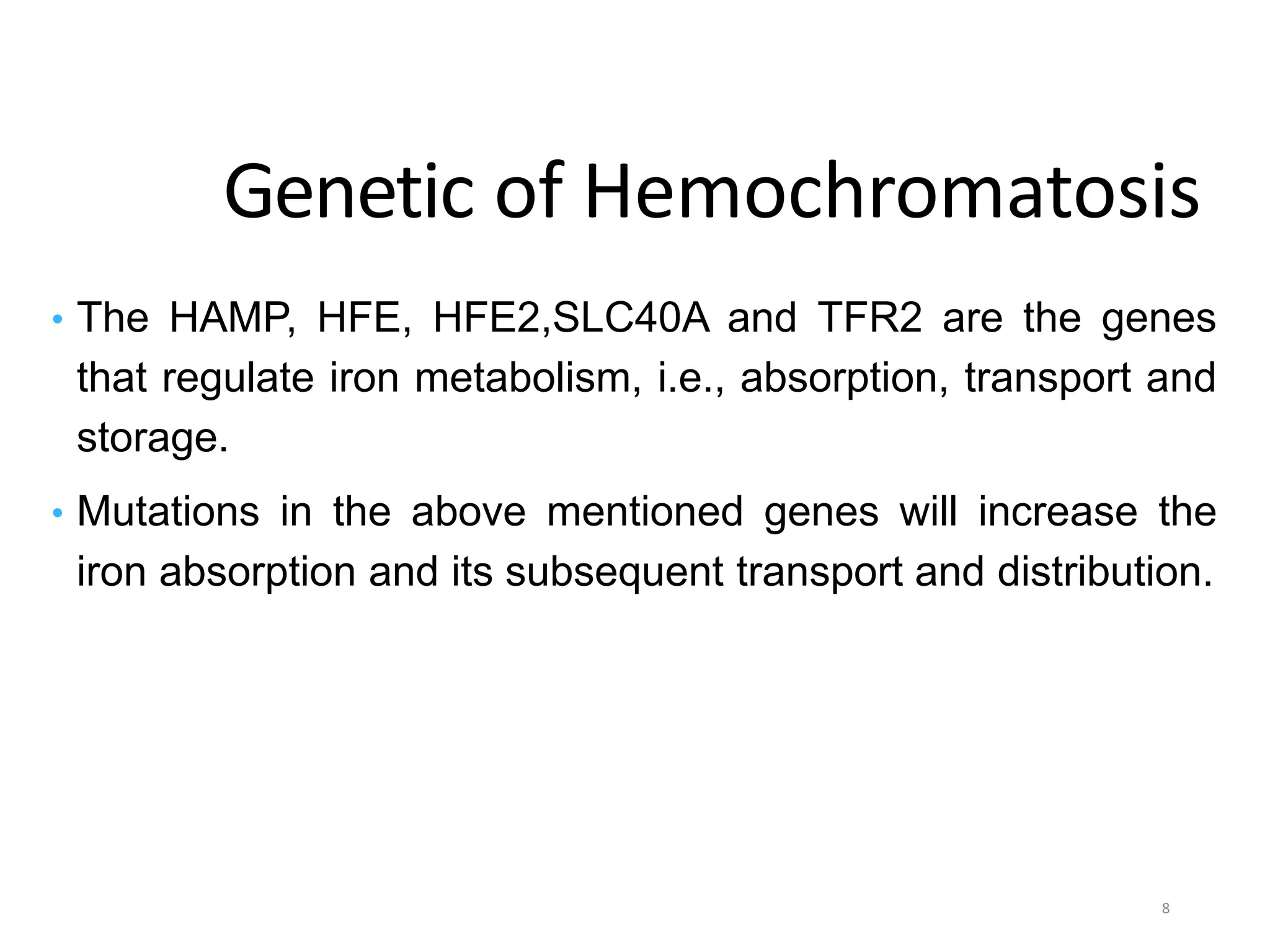 Genetic haemochromatosis | PPTX