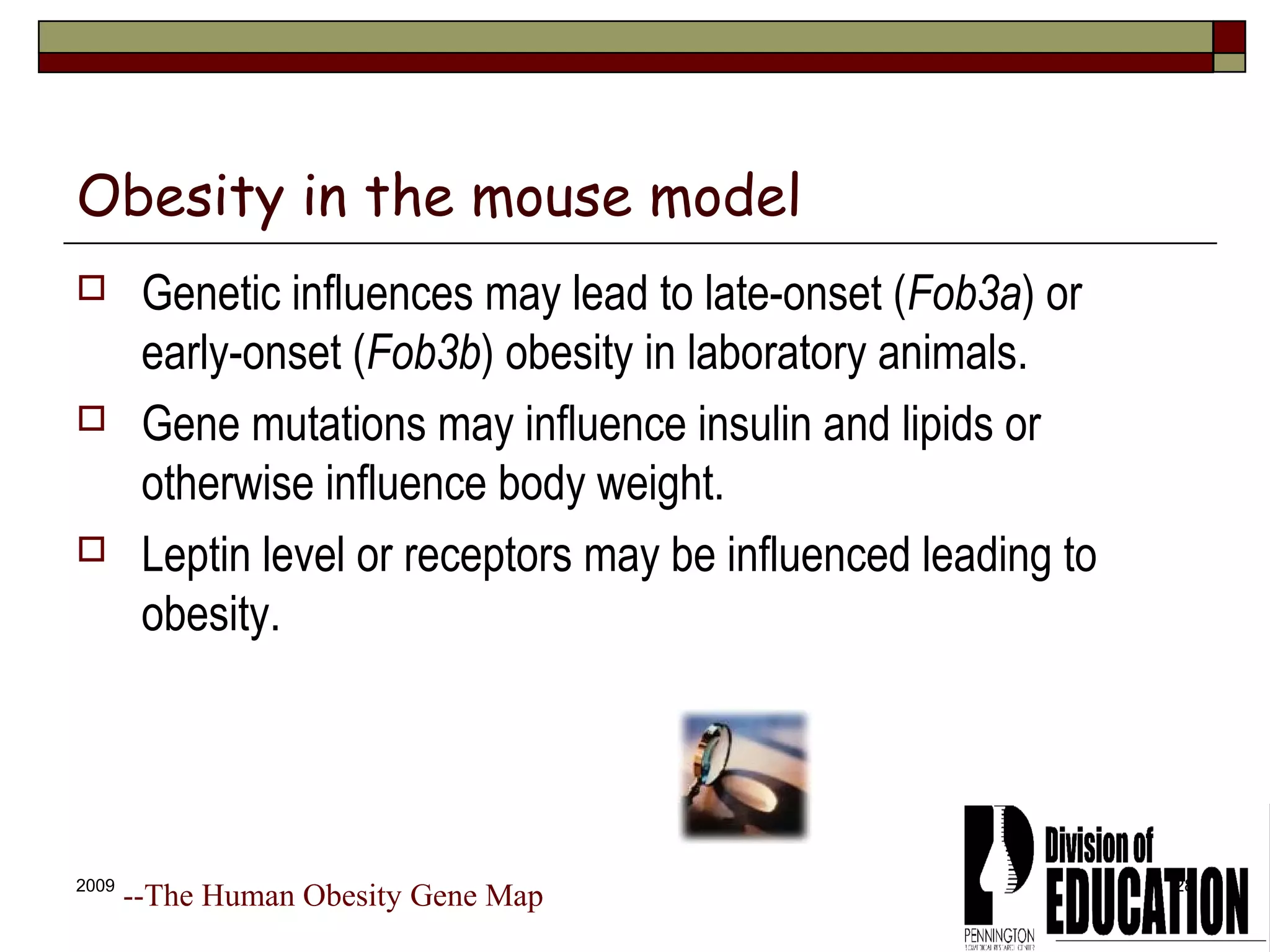 Genetic influences on obesity development | PPT