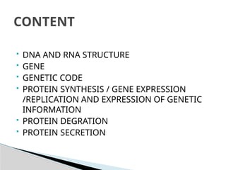 Genetic information and Protein Synthesis.pptx