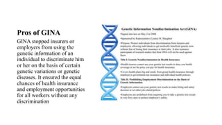 Genetic Information Non Discrimination Act.pptx | Blood Disorders ...