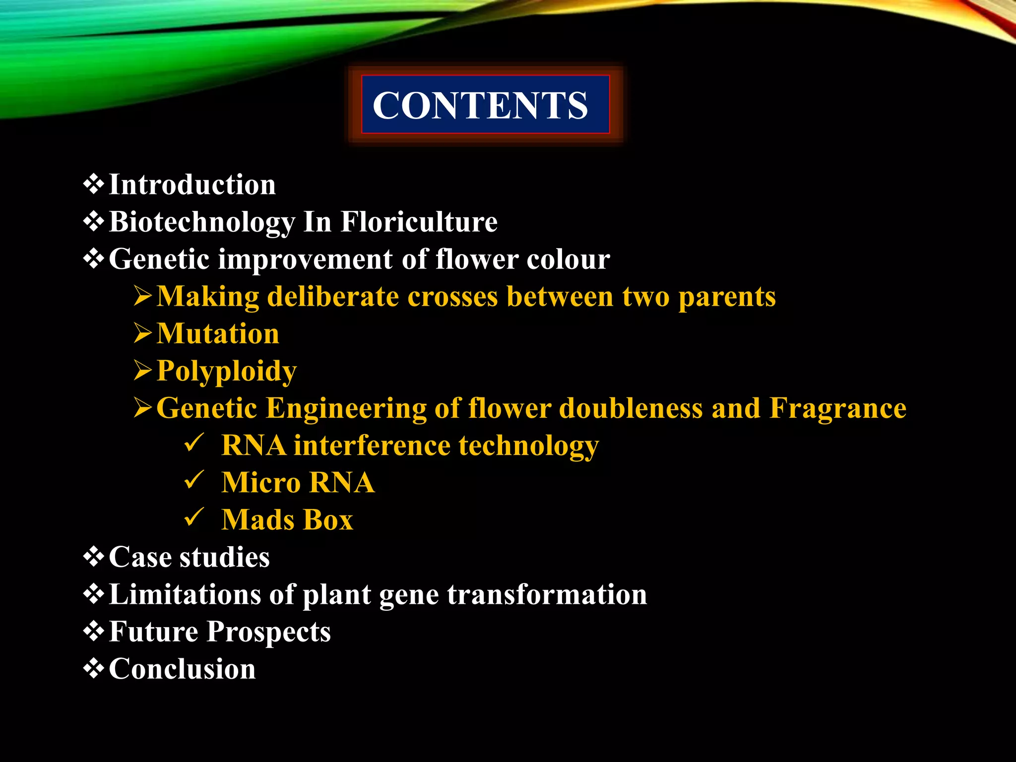 Genetic inheritance of flower doubleness and fragrance | PPTX