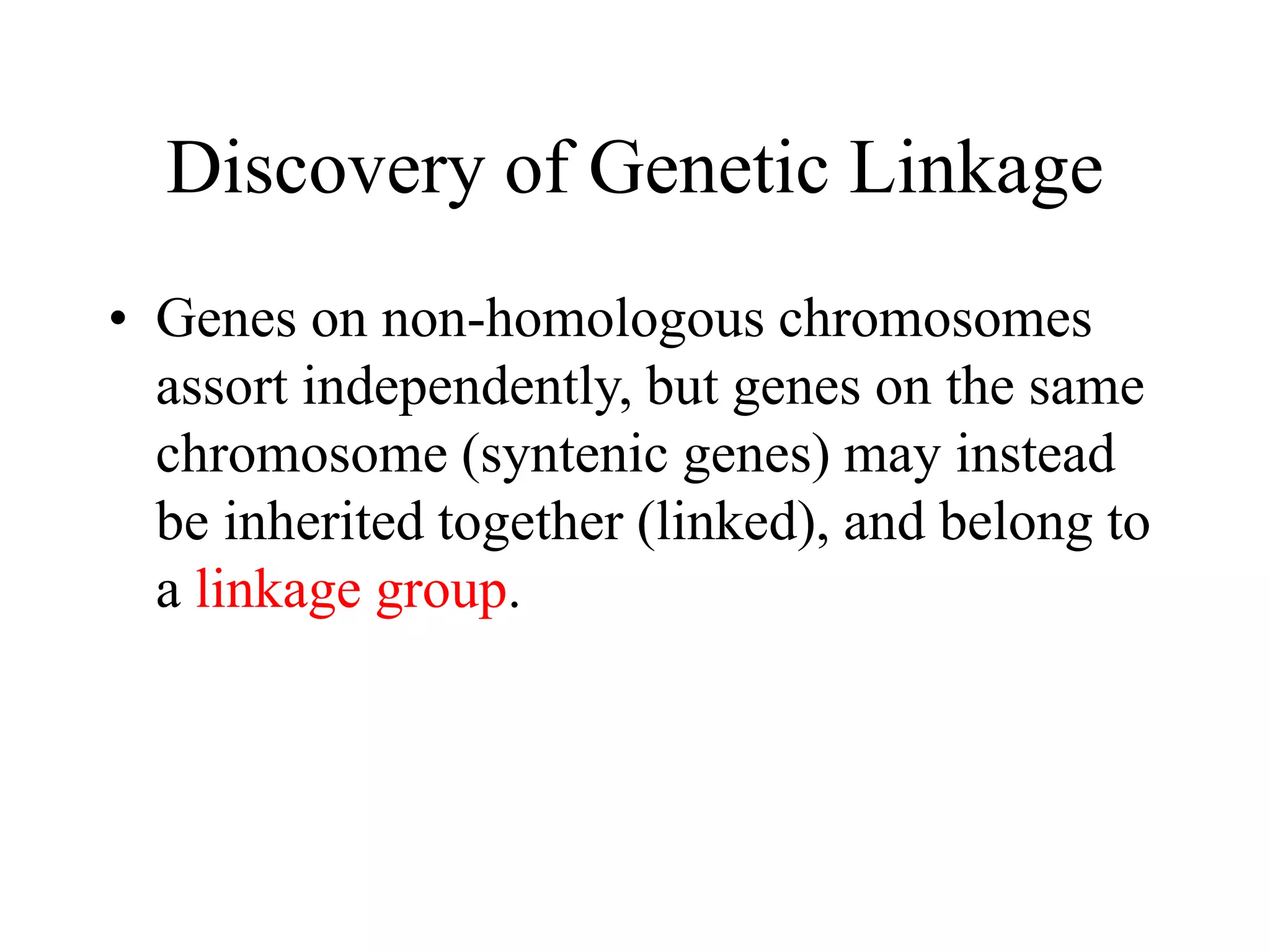 Genetic linkage | PPT